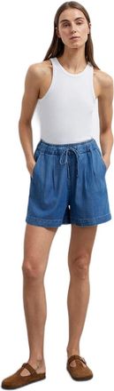 Mavi Damen Penny Jeans-Shorts, mid Blue Gold, XL