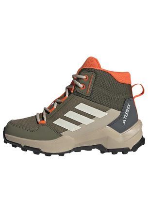 adidas Terrex AX4R MID Hiking Shoes Wanderschuhe, Olive Strata/Wonder White/Orange, 29 EU