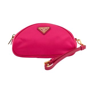 Prada Pochette cosm&eacute;tique en nylon pr&eacute;-poss&eacute;d&eacute; - Femme - Pre-owned - Rose - Taille: ONE Size