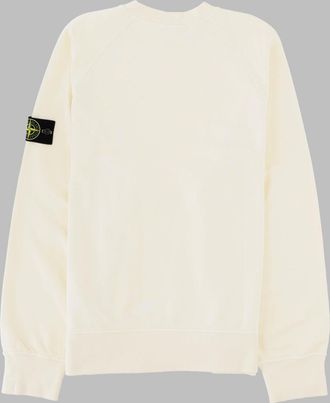 Stone Island 100% Cotton Sweatshirt - Beige