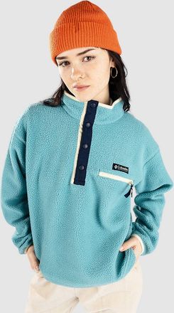 Columbia Helvetia II Cropped Half Snap Fleece Half-Zip Fleece Pullover teal