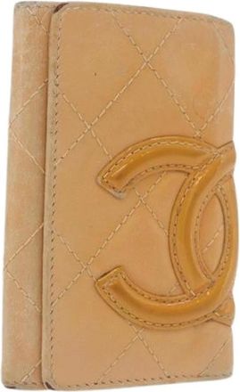 Chanel Porte-cl&eacute;s Pre-owned - Femme - Pre-owned - Beige - Taille: ONE Size