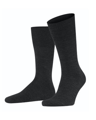 Falke Glatte Socken Airport mit klimaregulierende Merinowolle in