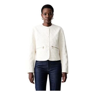 Guess Femme, Vestes, Beige, Taille: 42 FR Edith Short Jacket