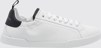 Dolce & Gabbana Portofino zweifarbige Sneakers aus glattem Kalbsleder