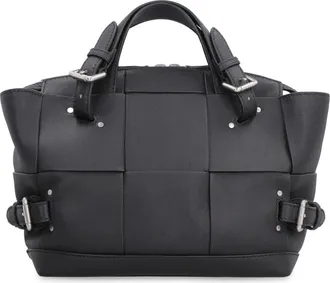 Bottega Veneta Femme, Sacs, Noir, Taille: ONE Size Sac Fourre-Tout en Cuir avec Design Intrecciato