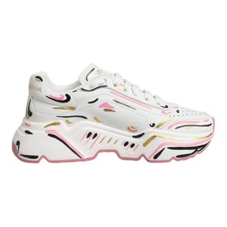 Dolce & Gabbana Multicolor handbemalte Daymaster Sneaker Schuhe - - Shoes - Damen - Mehrfarbig - 35 EU