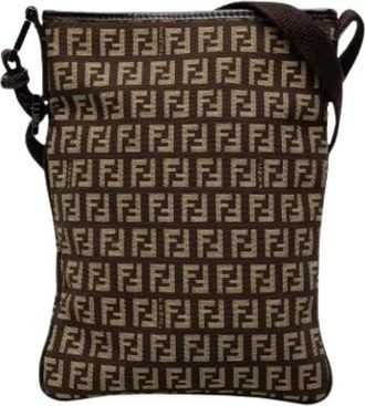 Fendi Sac bandouli&egrave;re vintage Pre-owned - Femme - Pre-owned - Brun - Taille: ONE Size
