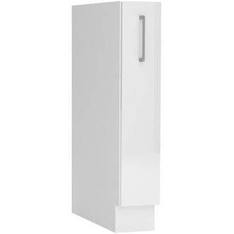 PEGANE Pegane - Colonne de cuisine basse 1 porte blanche - Dimensions 51x15x82 cm - Panneaux m&eacute;lamin&eacute;s 16mm - Fabrication Union europ&eacute;enne