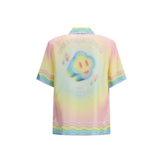 Casablanca Mens Multicolor Silk Shirt