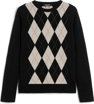 Max Mara Rundhalspullover - Beige
