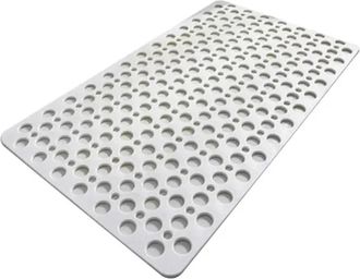 Generic rutschfeste Badematte und Duschmatte mit Saugn&auml;pfen und Abflussl&ouml;chern. Weiche, maschinenwaschbare Badewannenmatte for den Innenbereich(White,700MMx38