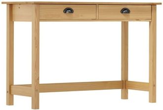 vidaXL Konsolentisch Hill mit 2 Schubladen 110&times;45&times;74 cm Kiefernholz - Vidaxl