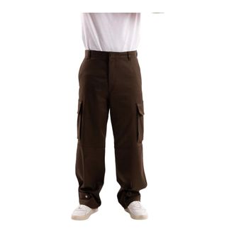 Paolo Pecora Pantalon cargo - Homme - Pantalons - Brun - Taille: L