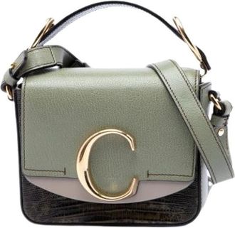 Chlo&eacute; Pre-owned Mini C Satchel - Femme - Pre-owned - Vert - Taille: ONE Size
