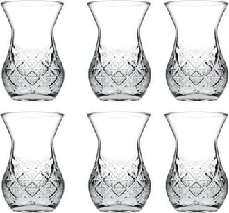 Pasabahce Kurvig Timeless 42881 Lot de 6 verres &agrave; th&eacute;, 155 ml