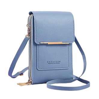 Generic Multifunktionale Anti-Diebstahl-Ledertasche, Handytasche Zum UmhäNgen, Handytasche mit GeldböRse Zum UmhäNgen Leder, Kleine Crossbody Handy Geldbörse 