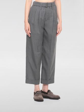 Brunello Cucinelli Pantalon BRUNELLO CUCINELLI Femme couleur Gris
