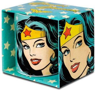 Wonder Woman DC Comics - Keramik Tasse - Wonder Woman Face Portrait - toll und stabil verpackt in einer Geschenkbox