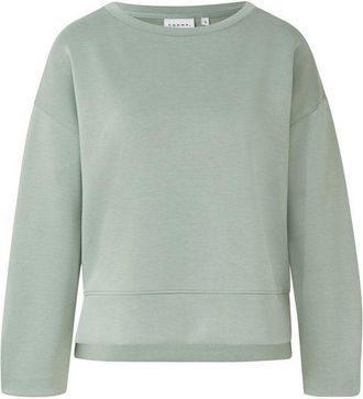 Comma Sweatshirt Sweatshirt Weiches Sweatshirt mit Faltendetail am Arm