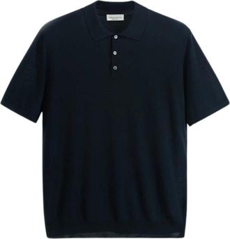 Roberto Collina Homme, Tops, Bleu, Taille: M Polo en maille