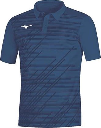 Mizuno Chiba Polo M T-Shirt, Bleu Marine, XL Hommes