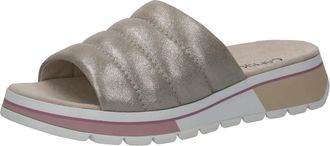 Caprice Caprice Damen 9-9-27205-20 Pantolette Flach, Stone METALLIC, 39 EU