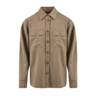 Drumohr Braunes Hemd Modell Lj619Cct 545 - - Blouses & Shirts - Damen - Braun - 2XS