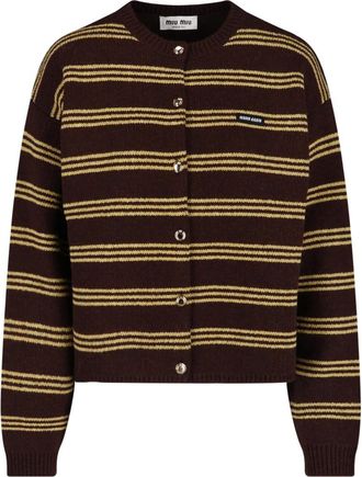 Miu Miu Virgin Wool And Cashmere Cardigan