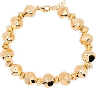 Federica Tosi Femme, Accessoires, Jaune, Taille: ONE Size Mix Stone Lace Necklace