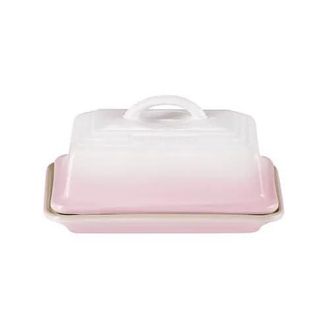 LE CREUSET Le Creuset Beurrier en gr&egrave;s 900 g, 17 x 12,5 x 9 cm, rose coquillage 70837177770000