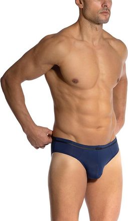 Olaf Benz Herren Slip blau Mikrofaser/Funktion unifarben