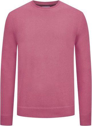 Tom Rusborg Leichter Rundhalspullover aus einem Baumwolle-Seide-Mix in