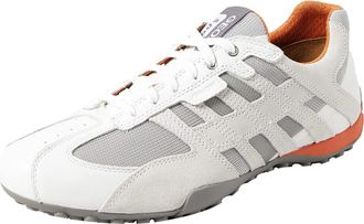 Geox Herren U Snake K Sneaker, Wei&szlig; Optic White, 44 EU