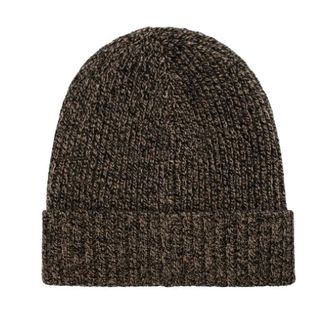 Dolce & Gabbana Bonnet en maille c&ocirc;tel&eacute;e avec &eacute;cusson logo - unisex - Accessoires - Brun - Taille: ONE Size