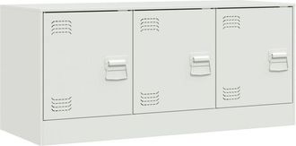 vidaXL TV-Schrank Wei&szlig; 99x39x44 cm Stahl Vidaxl