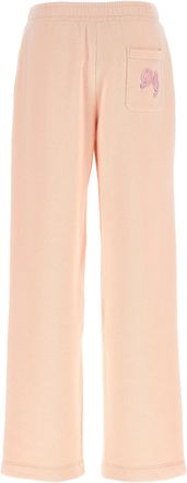 Dolce & Gabbana Logo-Embroidered Honeycomb Cotton Joggers - Pink