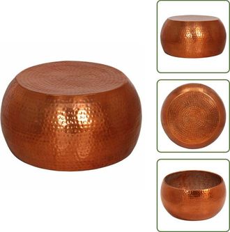 vidaXL The Living Store - vidaXL Couchtisch Messing &Oslash;55x28 cm Aluminium