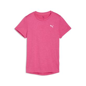 Puma TAD ESSENTIALS Meliertes T-Shirt Damen, Kleidung, Rosa, XXS