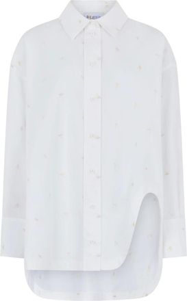 The Attico Femme, Blouses et Chemises, Blanc, Taille: 36 FR Chemise ample en coton