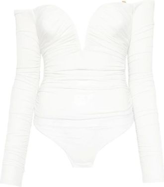 Elisabetta Franchi Femme, Tops, Blanc, Taille: 40 FR Top