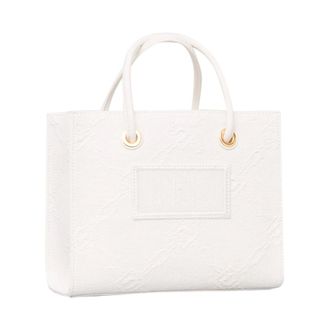 Elisabetta Franchi Femme, Sacs, Beige, Taille: ONE Size Sac en Jacquard Ivoire avec D&eacute;tails Dor&eacute;s