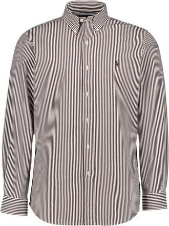 Polo Ralph Lauren Herren Hemd braun Baumwoll-Stretch gestreift