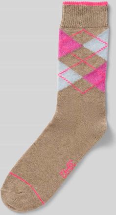 Unio Hamburg Socken mit Kaschmir-Anteil und Kontraststreifen