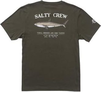 Salty Crew T-Shirt Bruce à Manches Courtes pour Homme, Olive, Taille S