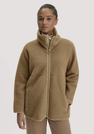 Hessnatur Fleecejacke Oversized aus reiner Bio-Merinowolle (1-St)