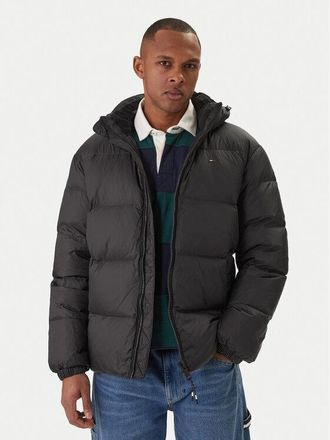 Tommy Jeans Daunenjacke Essential DM0DM19786 Schwarz Regular Fit