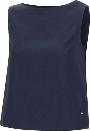 Herno Femme, Tops, Bleu, Taille: 42 FR Top en coton avec