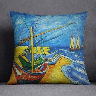 Bonamaison Le Jardin du Lin Kissenhüllen, Cotton, Mehrfarbig, 45x45