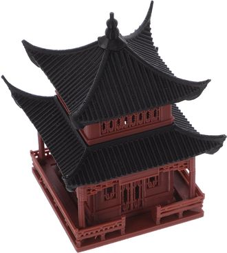 Angoily Miniatur Pavillon Deko Chinesische Architektur Figuren für Aquarium Bonsai Garten Micro Landschaft Deko Außenbereich Teichdeko Traditionelles Design